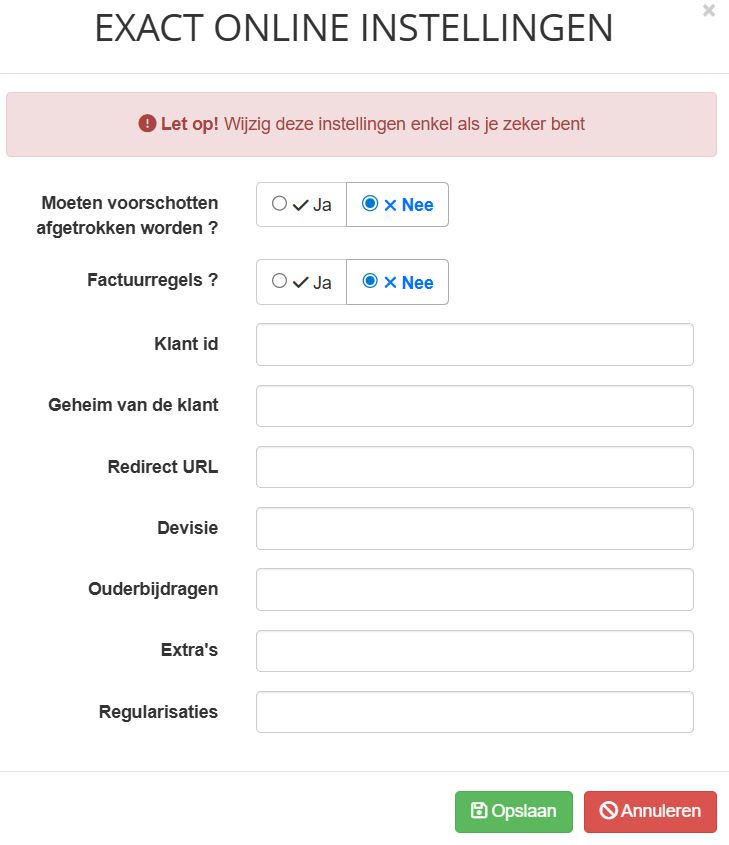 Export naar Exact Online – Tjek Manual